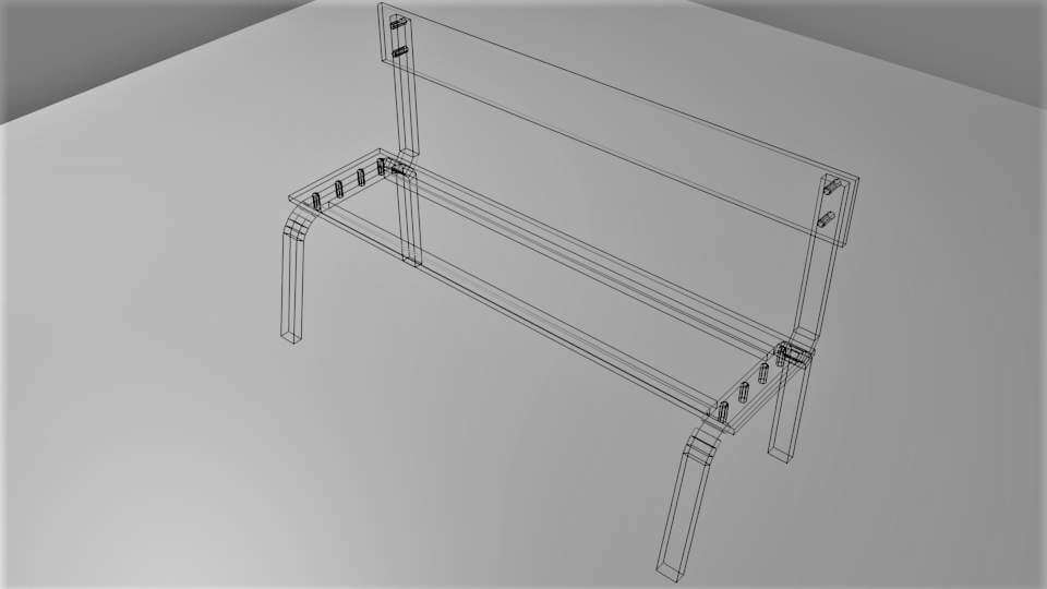 Bench 8 - 3D Model by faraharis