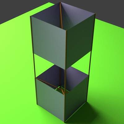 Box Kite - 3D Model by faraharis