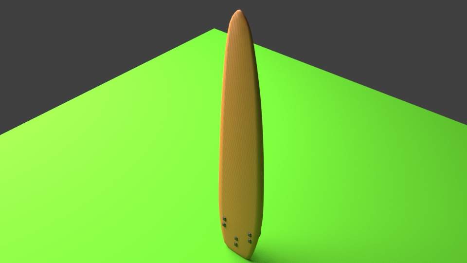 Classic Surfboard - 3D Model by faraharis