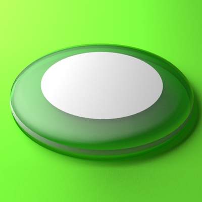 Clear-Disc Frisbee 3D Model by faraharis