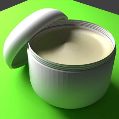Cream Container 1 - 3D Model by faraharis