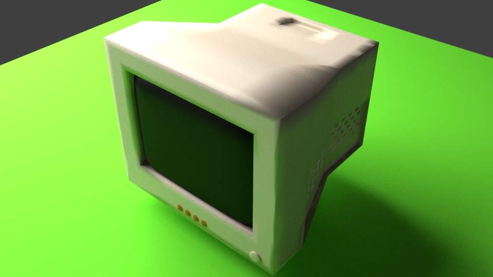 CRT Monitor 20 inch - 3D Model by faraharis