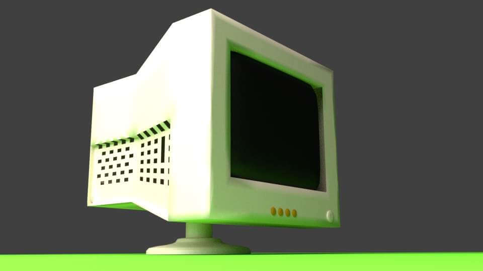 CRT Monitor 20 inch - 3D Model by faraharis