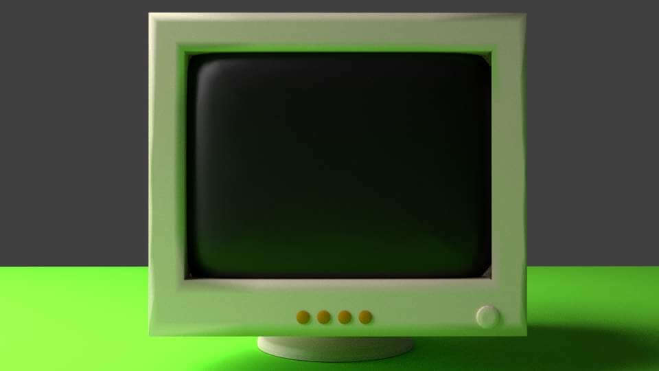 CRT Monitor 22 inch - 3D Model by faraharis