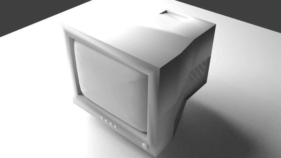 CRT Monitor 22 inch - 3D Model by faraharis