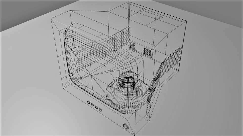 CRT Monitor 22 inch - 3D Model by faraharis