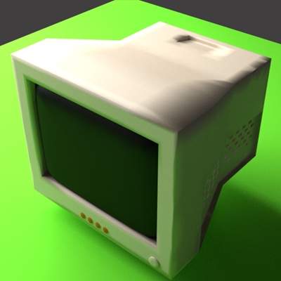 CRT Monitor 22 inch - 3D Model by faraharis