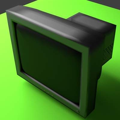 CRT Monitor 28 inch - 3D Model by faraharis