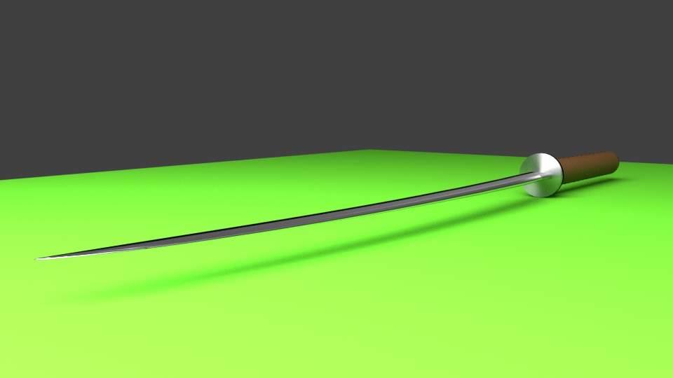 Curved Sword 2 - 3D Model by faraharis