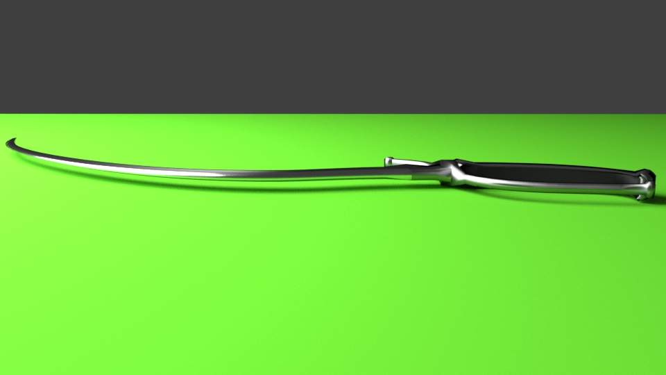 Curved Sword 3 - 3D Model by faraharis