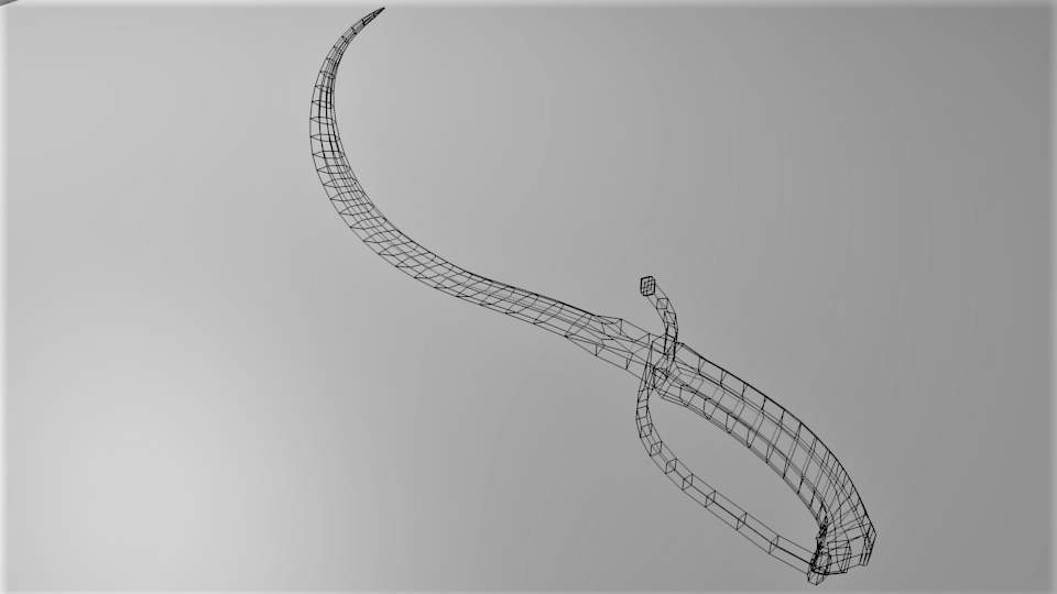 Curved Sword 3 - 3D Model by faraharis