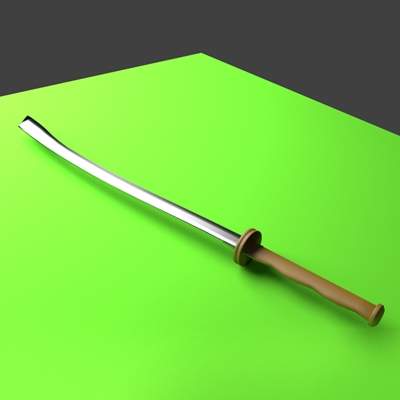 Curved Sword 4 - 3D Model by faraharis