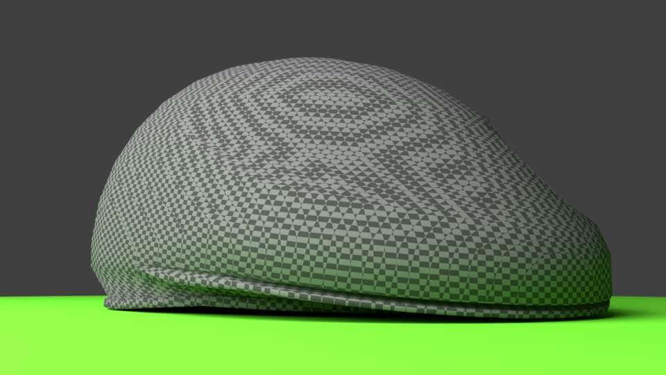 Flat Cap - 3D Model by faraharis