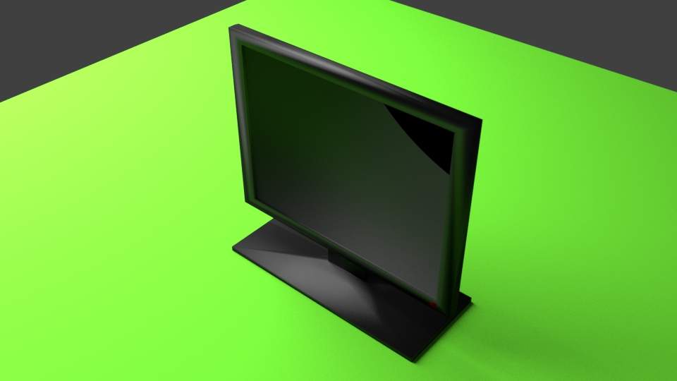 Flat Panel Monitor 22 inch - 3D Model by faraharis
