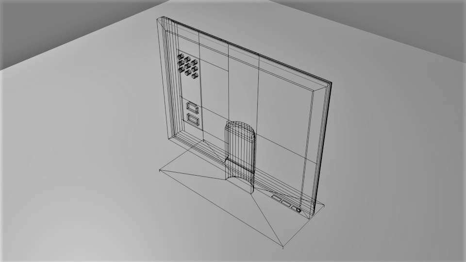 Flat Panel Monitor 22 inch - 3D Model by faraharis