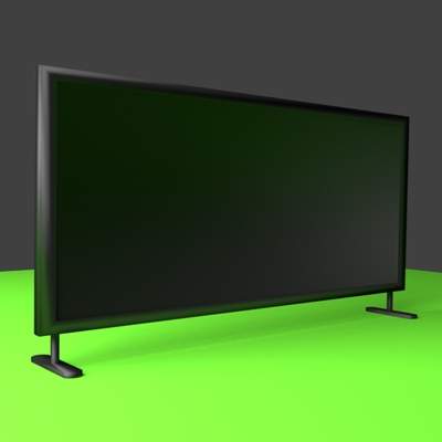 Flat Panel Monitor 60 inch - 3D Model by faraharis
