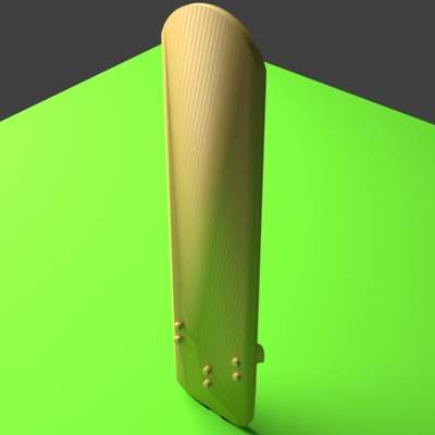 Flat Surfboard - 3D Model by faraharis