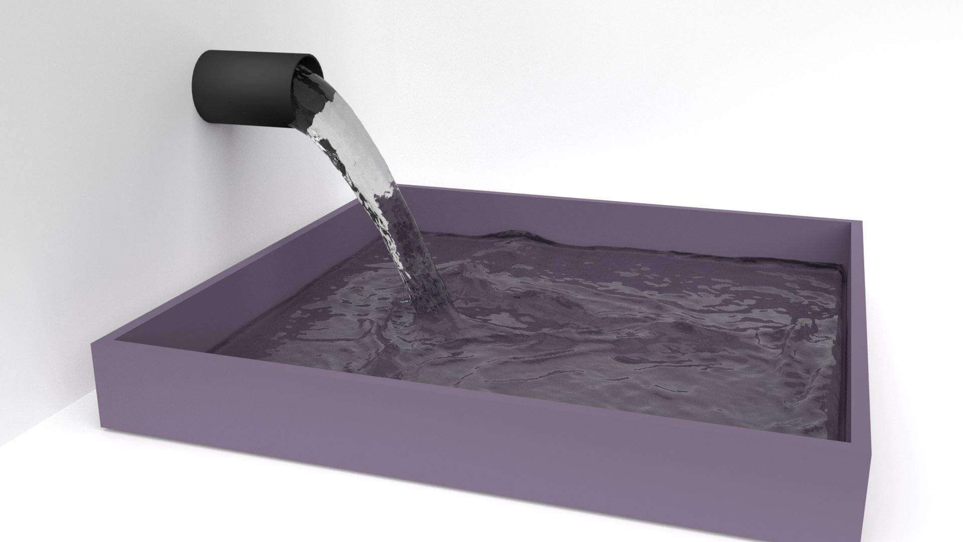 Flowing Water into Container - 3D Model by faraharis