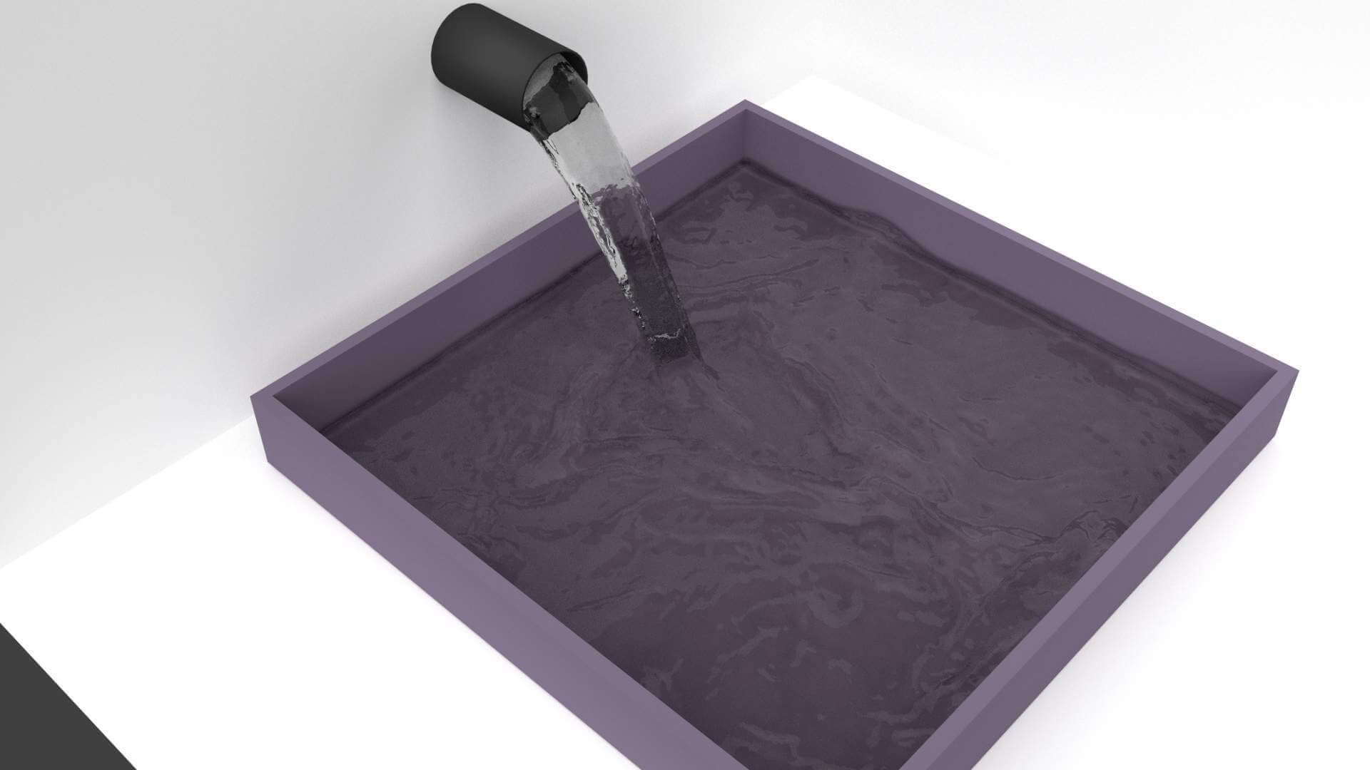 Flowing Water into Container - 3D Model by faraharis