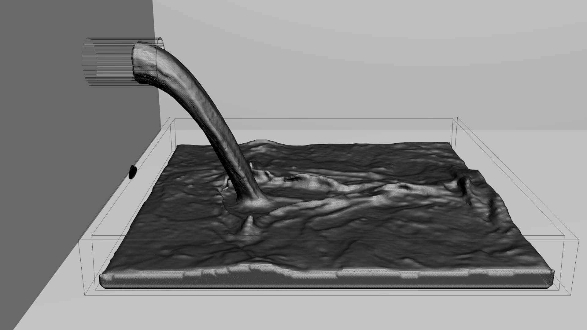 Flowing Water into Container - 3D Model by faraharis