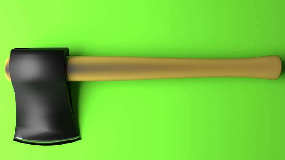 Garden Axe - 3D Model by faraharis