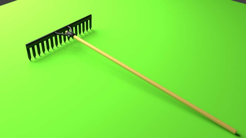 Garden Rake - 3D Model by faraharis