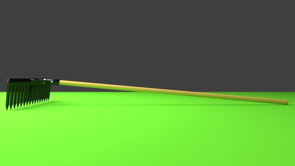 Garden Rake - 3D Model by faraharis