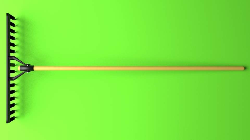 Garden Rake - 3D Model by faraharis