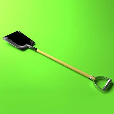 Garden Spade - 3D Model by faraharis