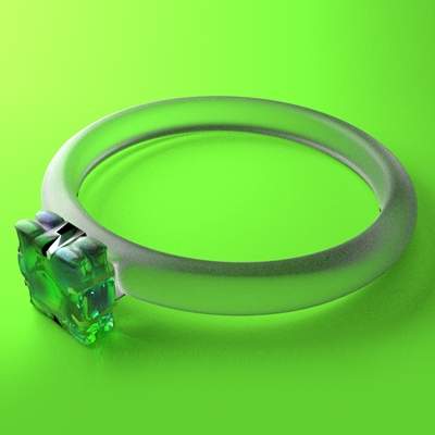 Glass Ring 3 - 3D Model by faraharis