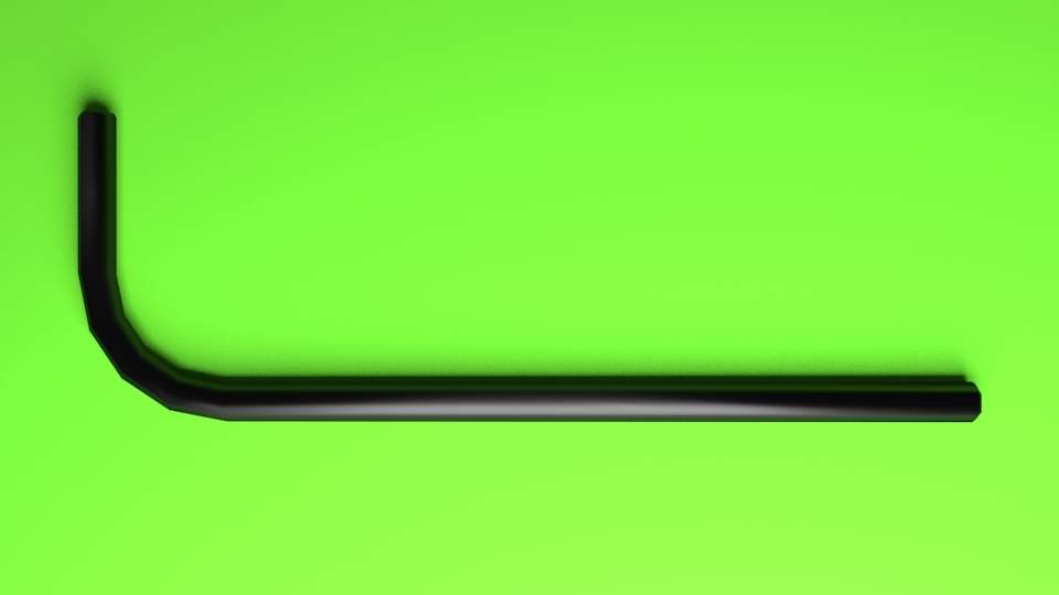 Hex Key 6 mm - 3D Model by faraharis