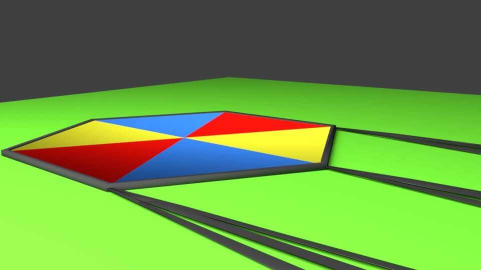 Hexagonal Kite - 3D Model by faraharis