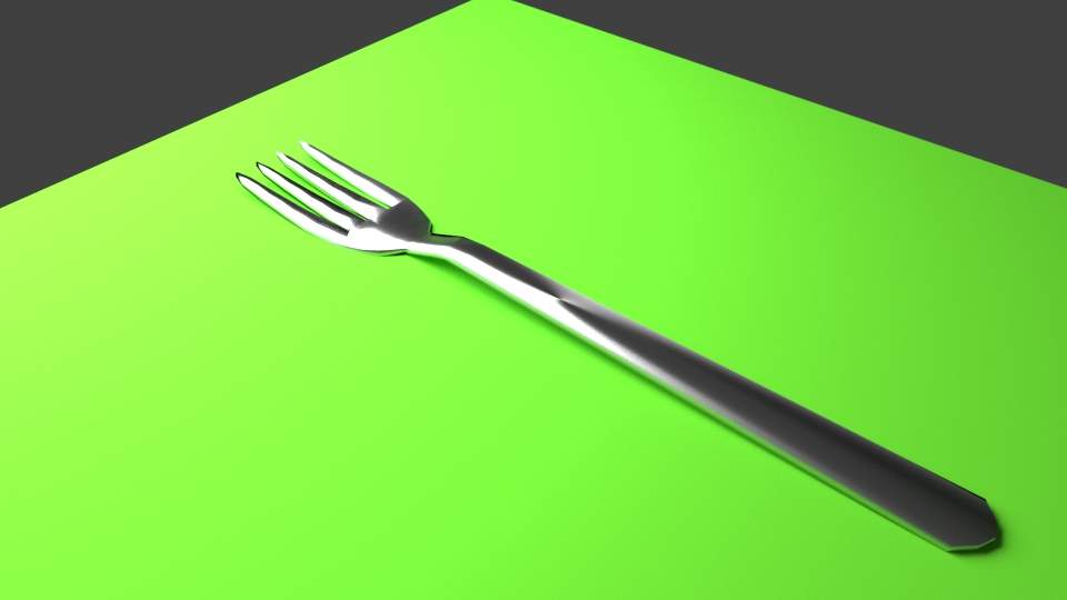Kitchen Fork - 3D Model by faraharis
