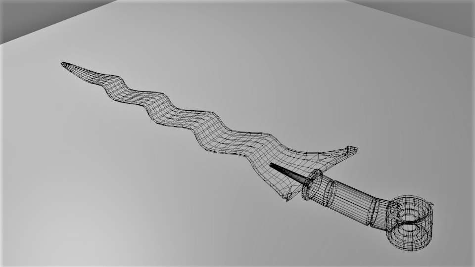 Kris Dagger 4 - 3D Model by faraharis