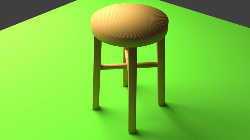 Milking Stool - 3D Model by faraharis