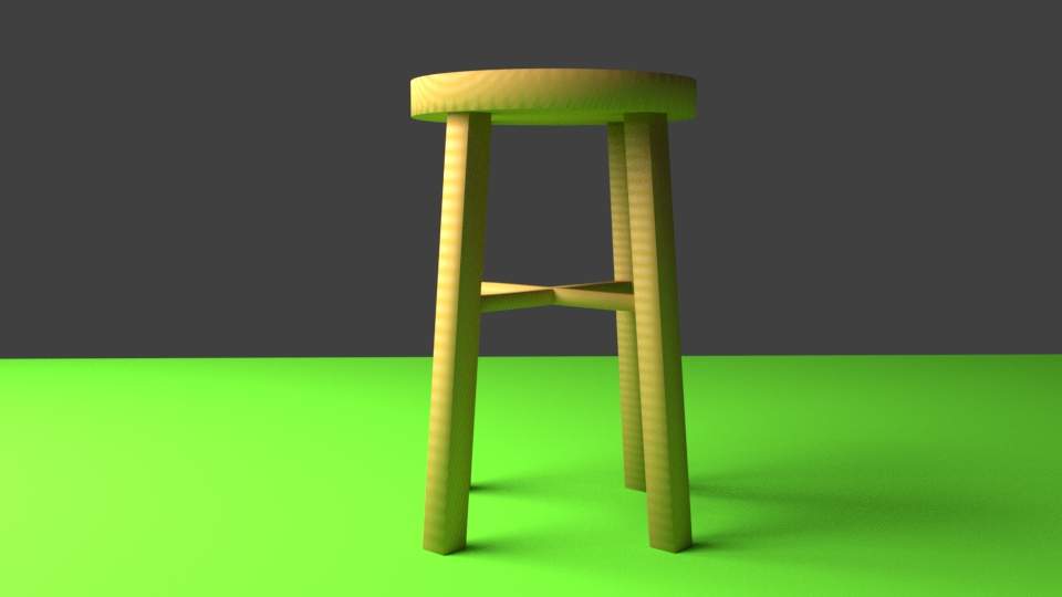 Milking Stool - 3D Model by faraharis