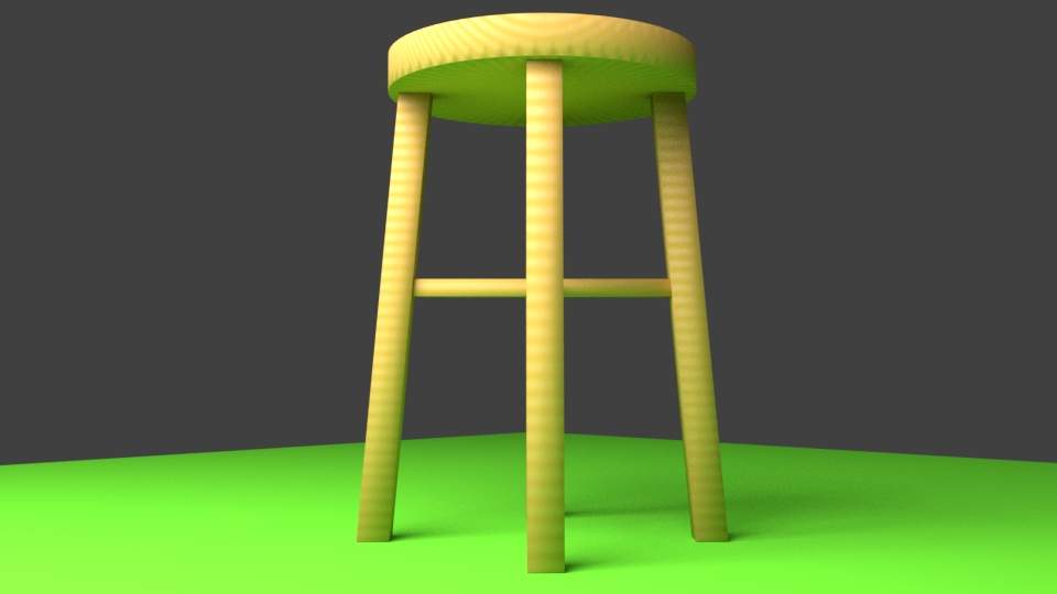 Milking Stool - 3D Model by faraharis