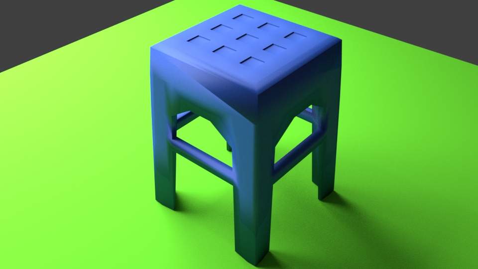 Molded Stool - 3D Model by faraharis