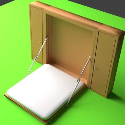 Murphy Bed - 3D Model by faraharis