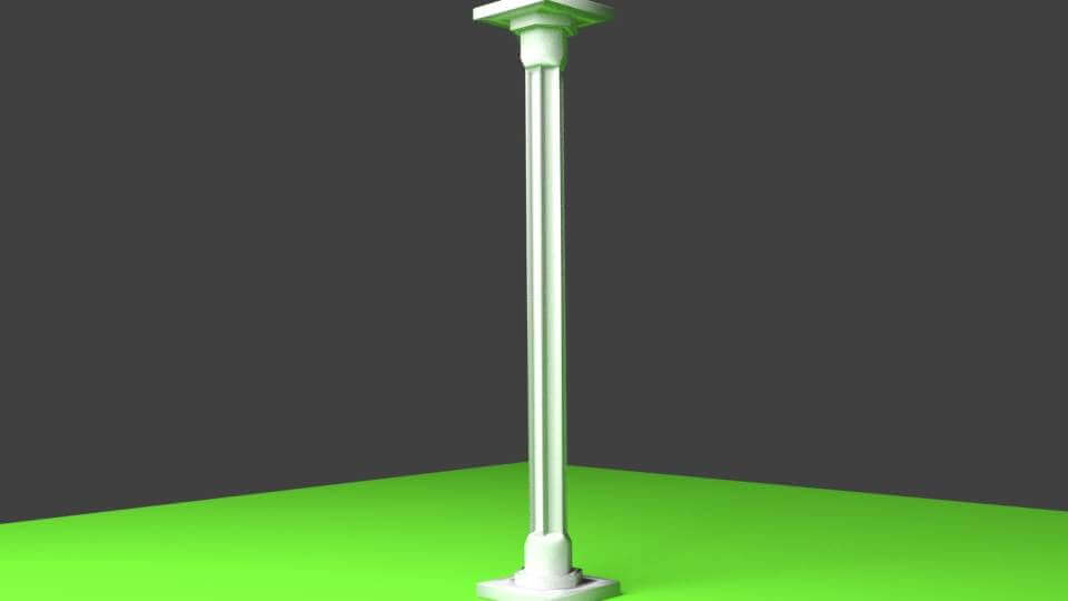 Octagon Pillar 4 - 3D Model by faraharis
