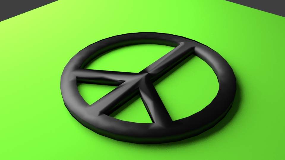 Peace Symbol - 3D Model by faraharis