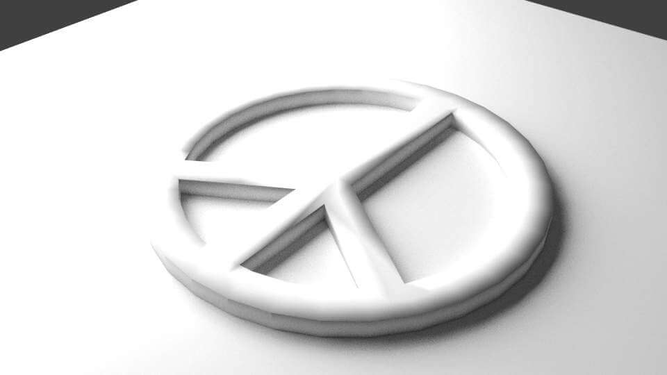Peace Symbol - 3D Model by faraharis