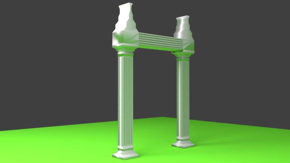 Rectangle Gateway - 3D Model by faraharis