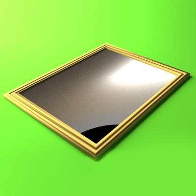 Rectangle Mirror - 3D Model by faraharis