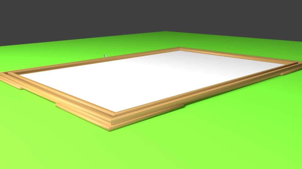 Rectangle Picture Frame - 3D Model by faraharis