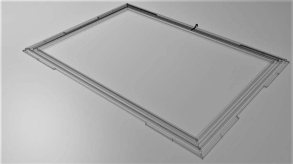 Rectangle Picture Frame - 3D Model by faraharis