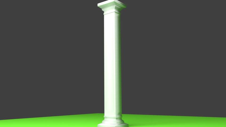 Rectangle Pillar 2 - 3D Model by faraharis