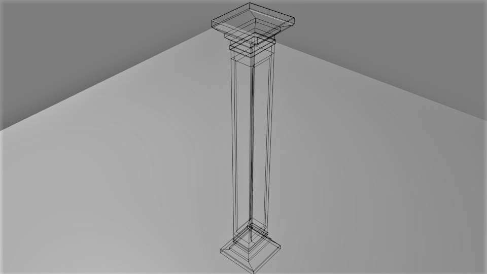 Rectangle Pillar 2 - 3D Model by faraharis