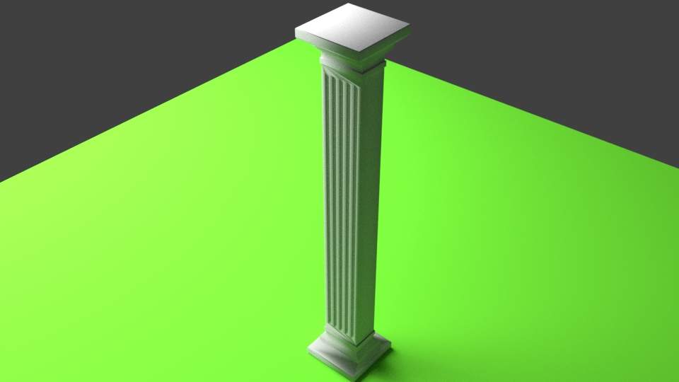 Rectangle Pillar 5 - 3D Model by faraharis