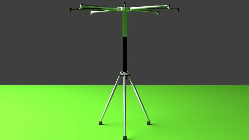 Round Drying Rack - 3D Model by faraharis